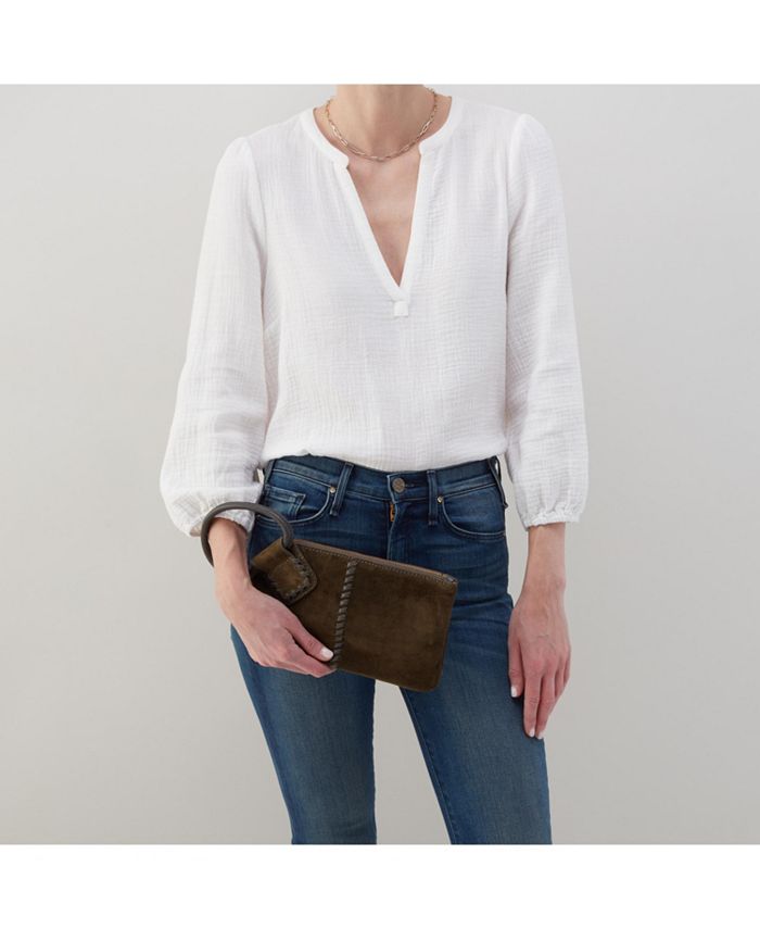 HOBO Sable Wristlet - Suede - Macy's