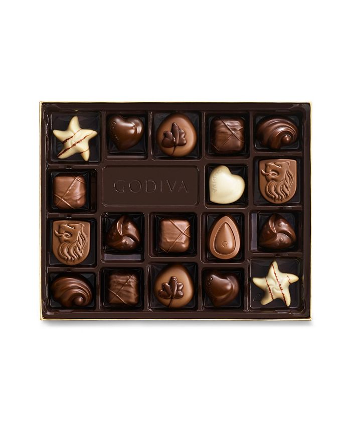 Godiva Assorted Chocolate Gold Gift Box, 18 Piece - Macy's