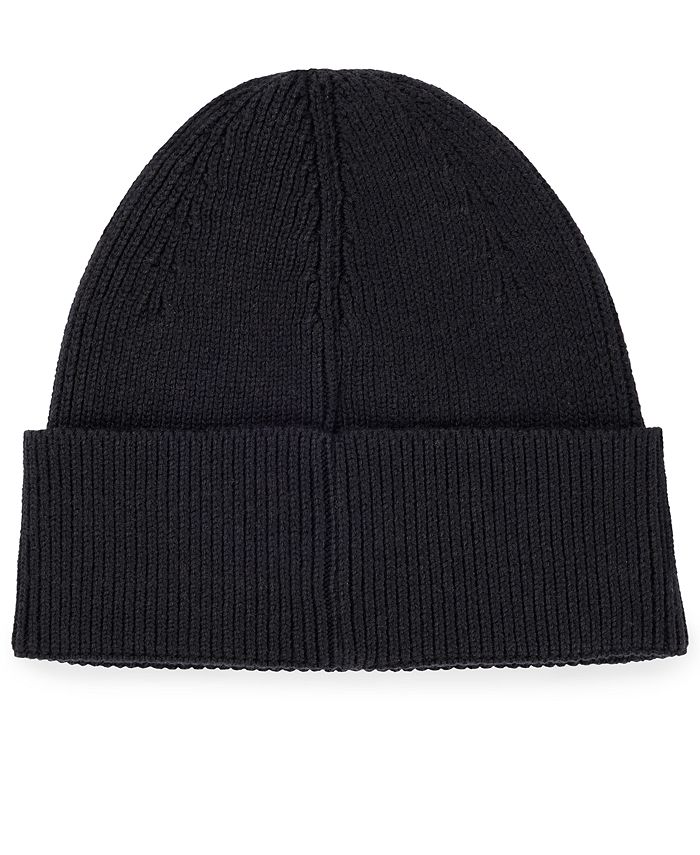 Hugo Boss Men's Logo-Embroidered Beanie Hat - Macy's