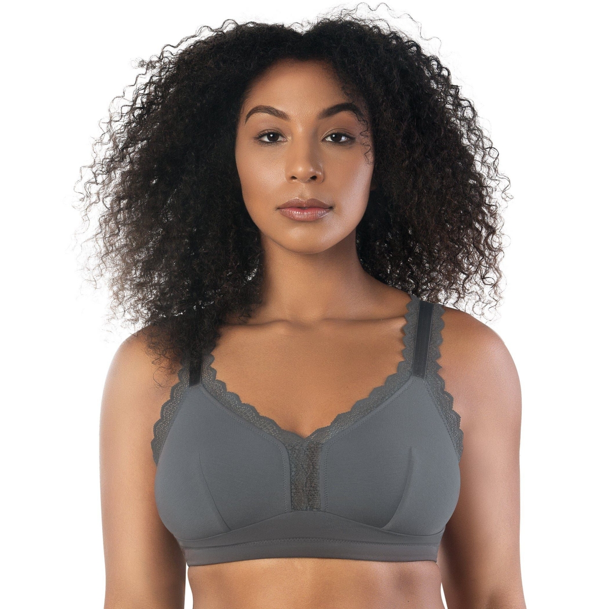 Click here for Parfait Womens Dalis Wire-Free Bralette - Charcoal prices