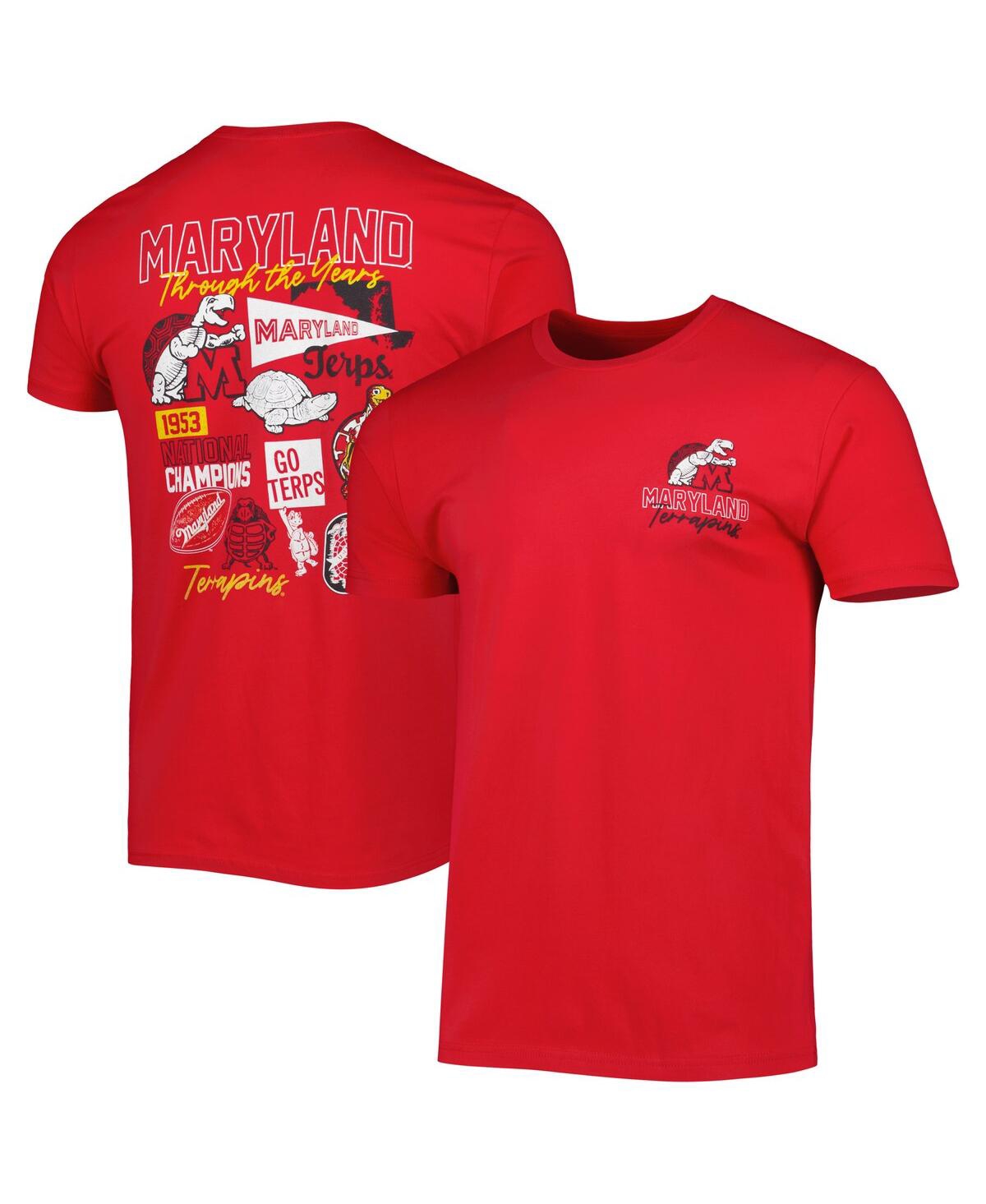 Click here for Mens Red Distressed Maryland Terrapins Vintage-Lik... prices