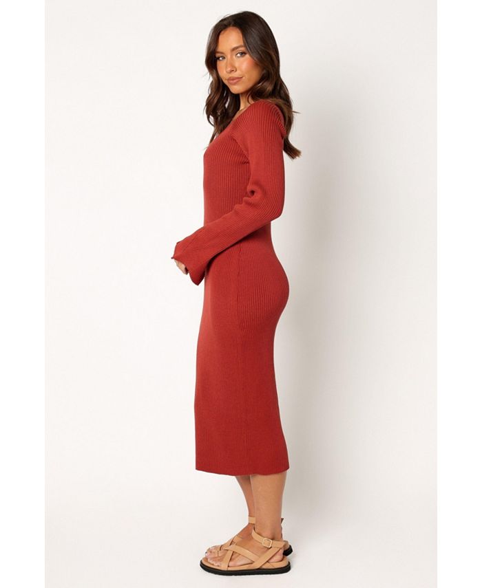 Petal and Pup Womens Skylee Longsleeve Midi Dress - Macy's