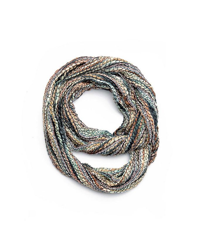 Feelgoodz Artisan Woven Luna Infinity 100% Recycled Acrylic Multi ...