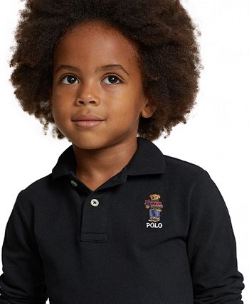 Polo Ralph Lauren Toddler and Little Boys Long Sleeve Polo Shirt - Macy's