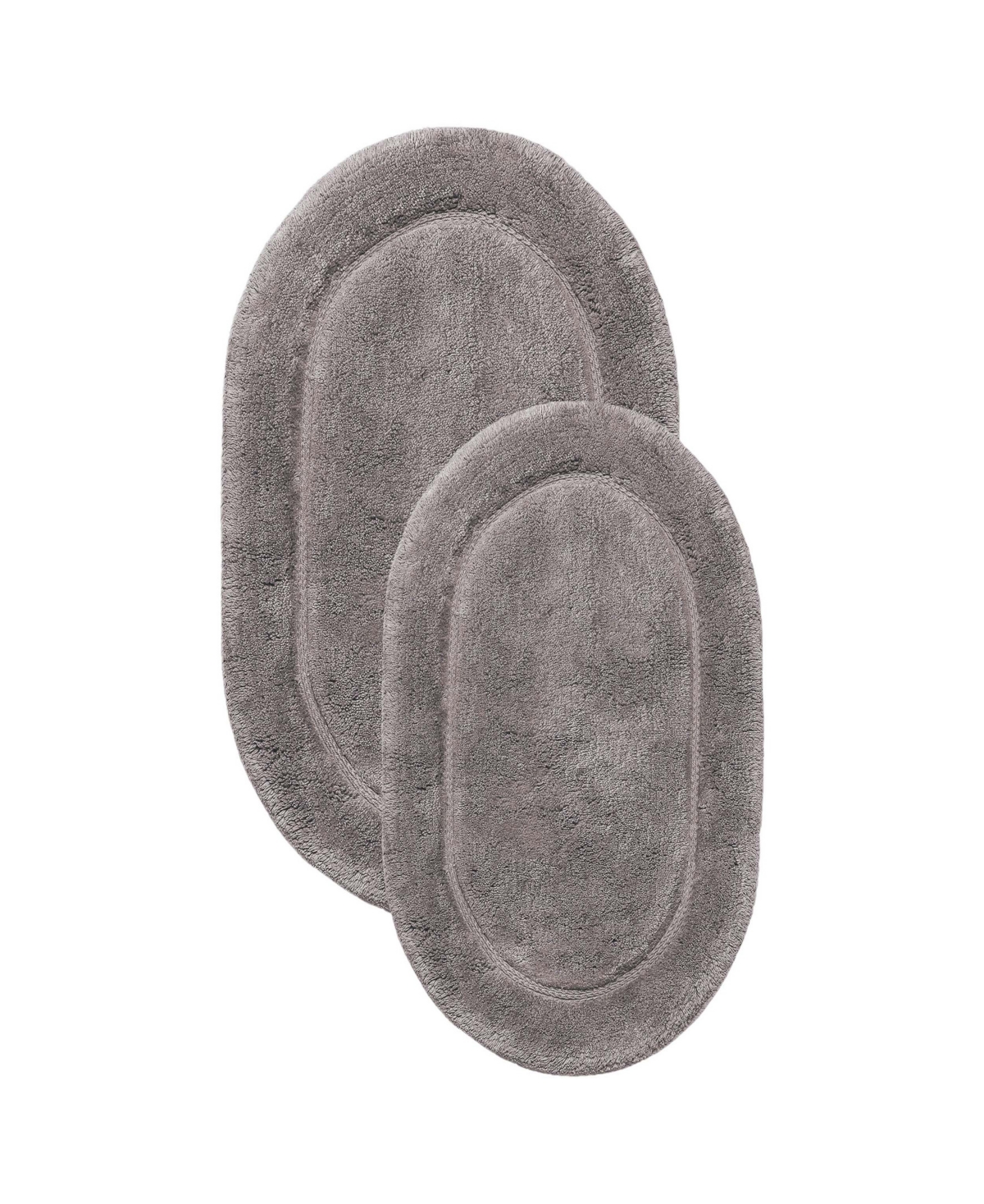 Click here for Superior Oval Solid Non-Skid Washable Cotton 2-Pc.... prices