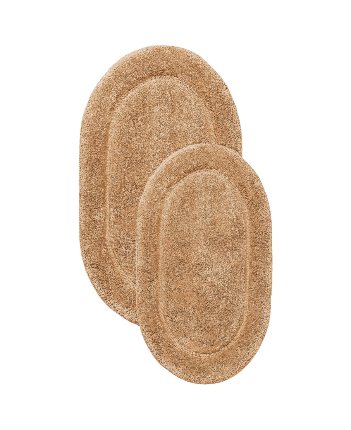 Click here for Superior Oval Solid Non-Skid Washable Cotton 2-Pc.... prices