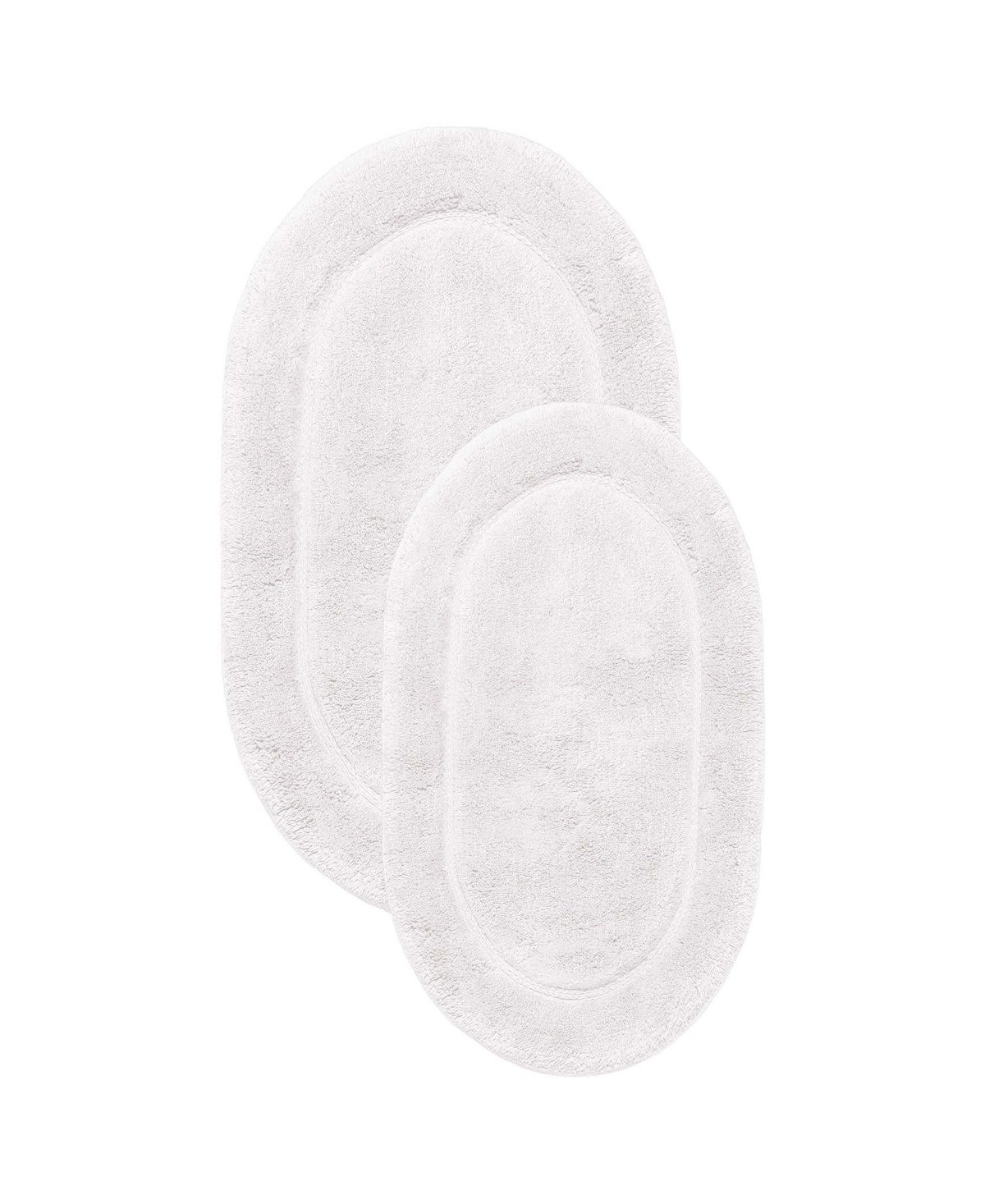 Click here for Superior Oval Solid Non-Skid Washable Cotton 2-Pc.... prices