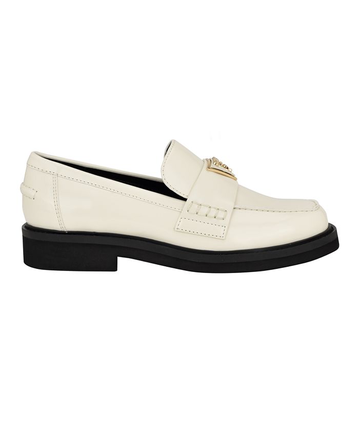 GUESS Women's Shatha Logo Hardware Slip-on Almond Toe Loafers - Macy's