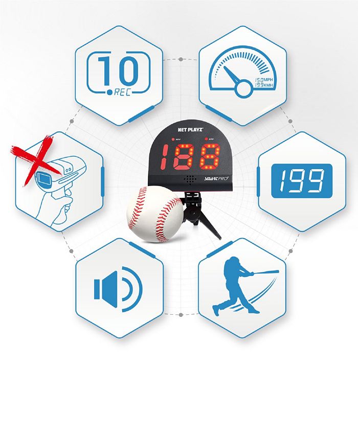 NET PLAYZ Speed Radar, Multi-Sports Personal Speed Radar Detector Gun ...