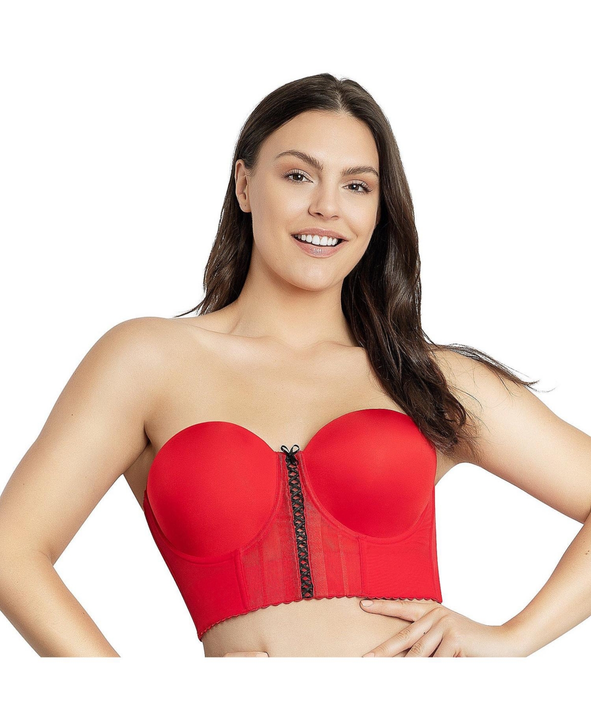 Click here for Parfait Womens Shea Longline Strapless Bra - Racin... prices