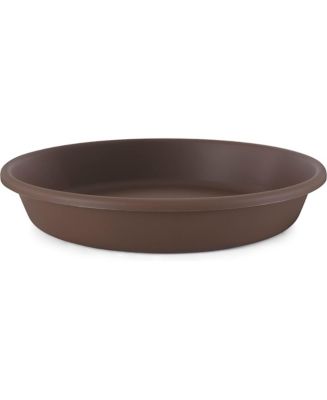 Akro Mils Deep Saucer for Classic Pot Plastic, Chocolate, 21 Inches ...