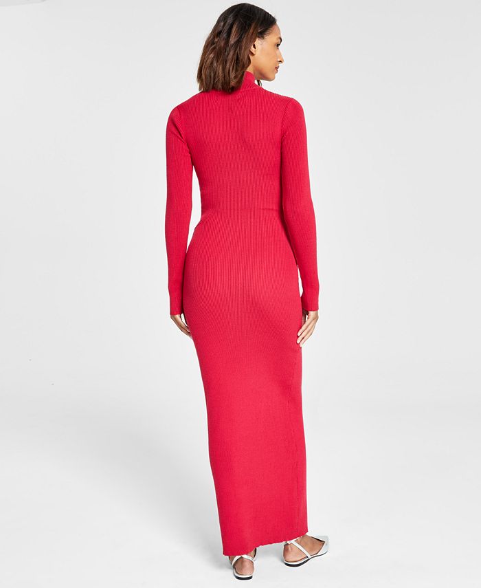 RACHEL Rachel Roy Women's Hunter Mock-Neck Sweater Dress - Macy's