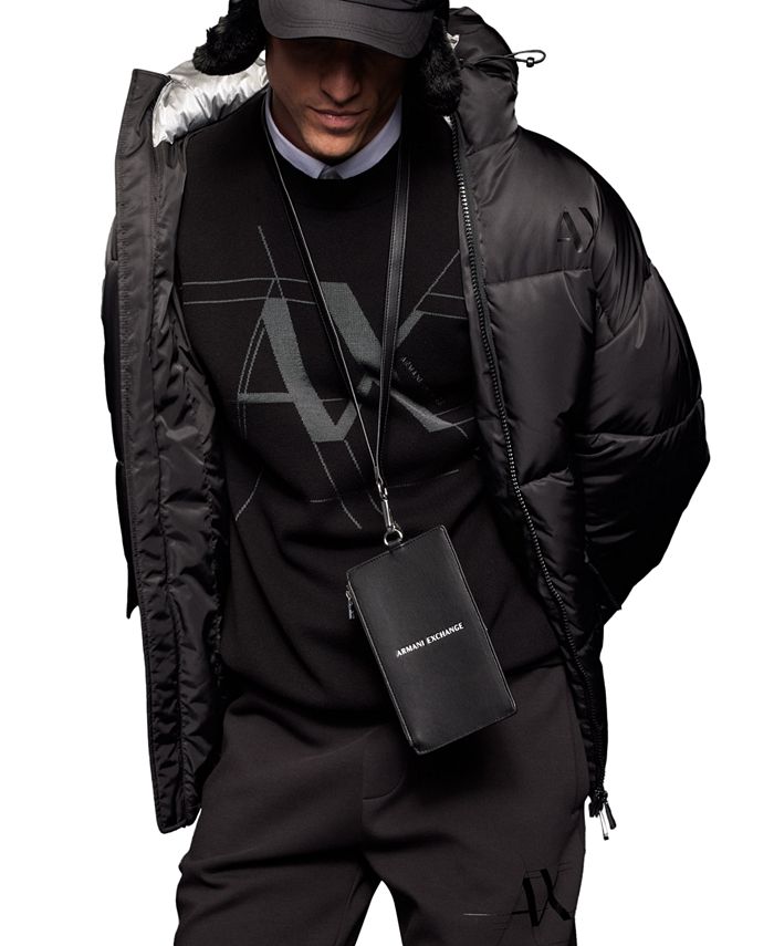 A|X Armani Exchange Men's Cotton Line A|X Logo Sweater - Macy's