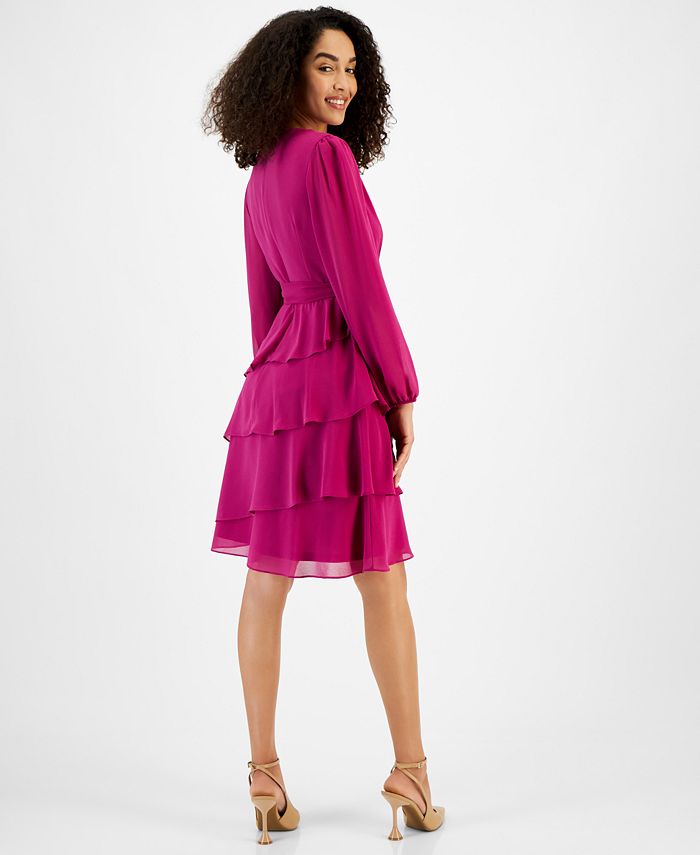 Jessica Howard Women's Tiered Fit & Flare Dress - Macy's