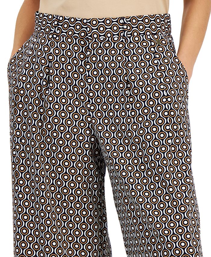 Tommy Hilfiger Women's Wide-Leg Printed Pants - Macy's