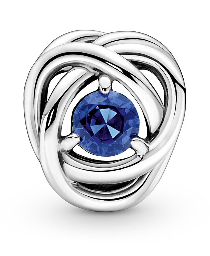 Pandora Crystals September Blue Eternity Circle Charm - Macy's