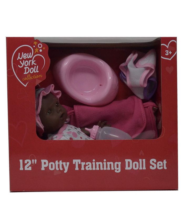 The New York Doll Collection 12 Inch Drink and Wet Potty Training Baby ...
