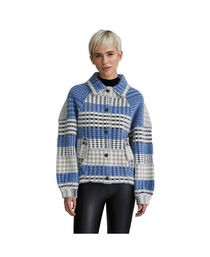 NVLT Women's Eyelash Bomber Jacket - Macy's