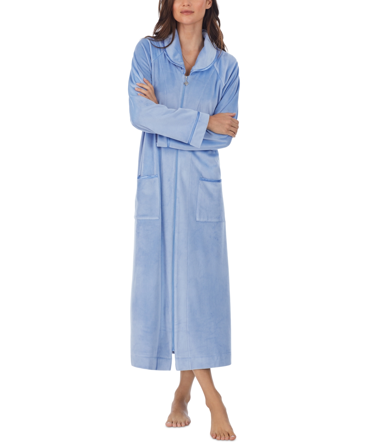 Click here for Eileen West Womens Zip-Front Velour Ballet Robe -... prices