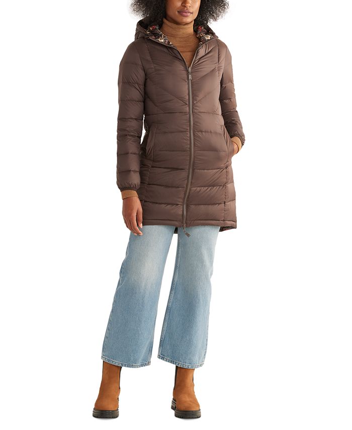 Pendleton Women's Sapphire Long Packable Hooded Parka - Macy's