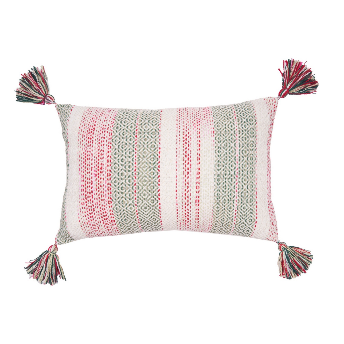 Click here for Cozy Nordic Christmas Red and Green 14 x 22 Throw... prices