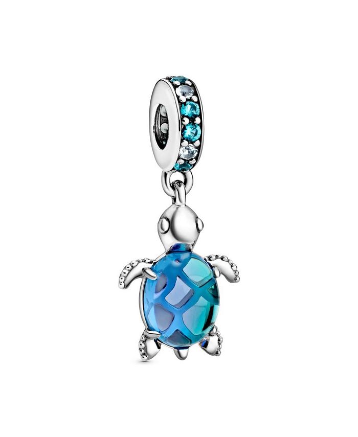 Pandora Crystals Murano Glass Sea Turtle Dangle Charm - Macy's
