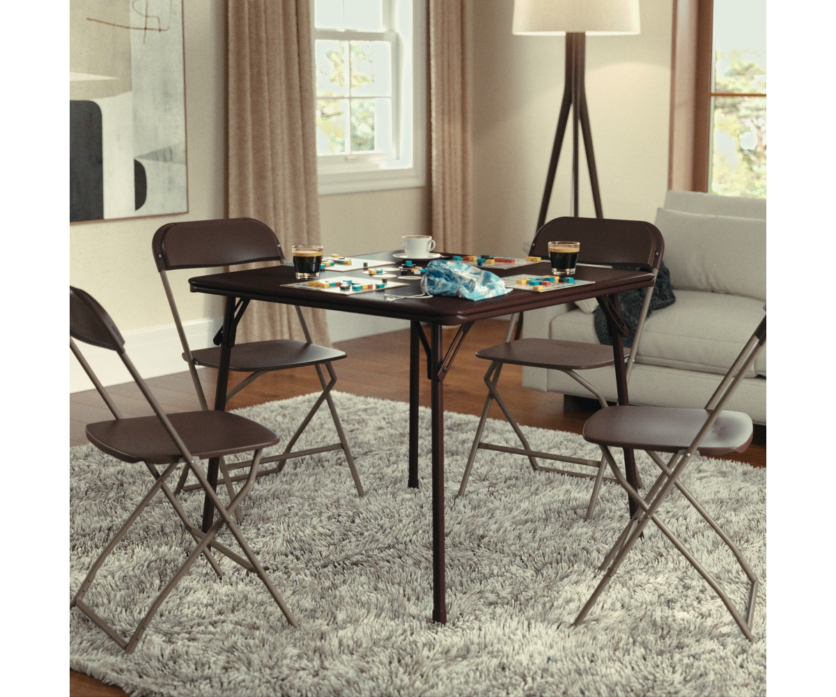 Click here for Foldable Card Table With Vinyl Table Top - Game Ta... prices