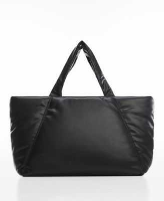 MANGO Women's Quilted Shopper Bag - Macy's