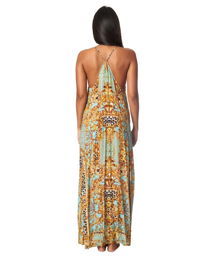 La Moda Clothing Women's Scoop neck T-back Maxi Dress - Macy's