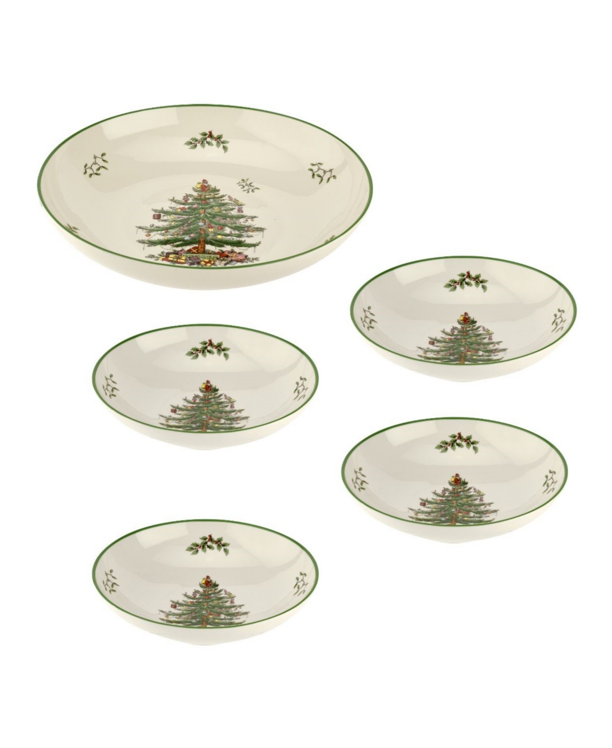 Click here for Spode Christmas Tree Pasta Serving Set  5 Piece -... prices