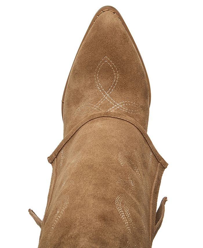 Steve Madden Women's Layne Foldover Cuffed Cowboy Boots - Macy's