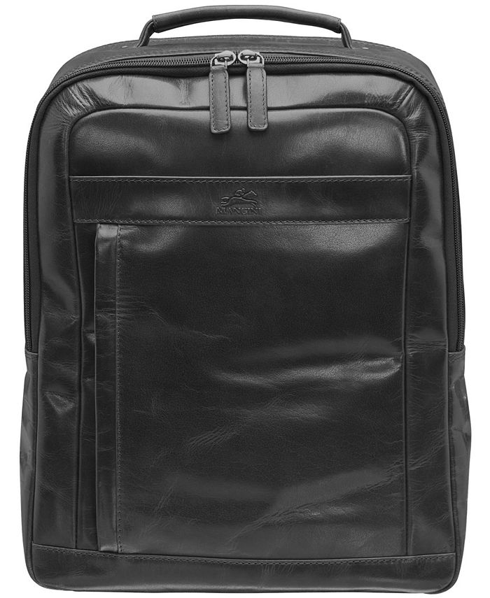 Mancini Men's Buffalo Backpack with Dual Compartments for 15.6" Laptop ...