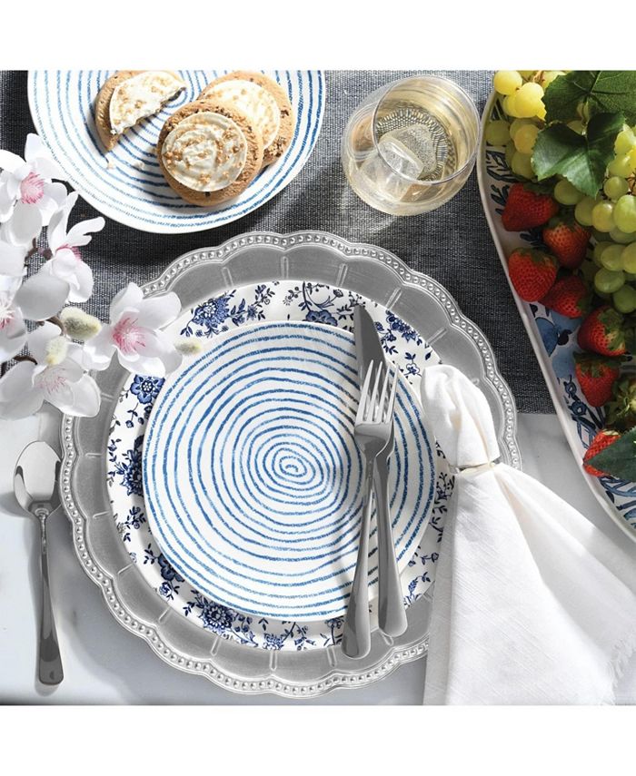 Chateau Fine Tableware Sunflower Silver Charger Plates, 13" Elegant ...