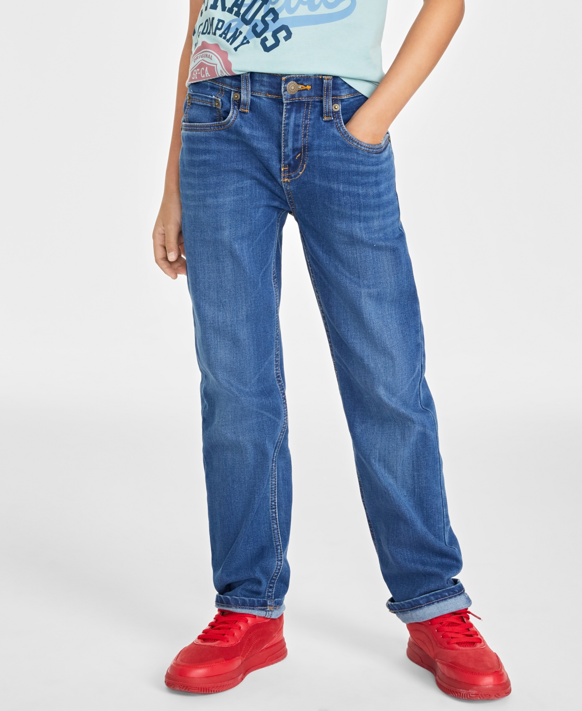 Click here for Levis Big Boys 514 Straight Fit Stretch Performanc... prices