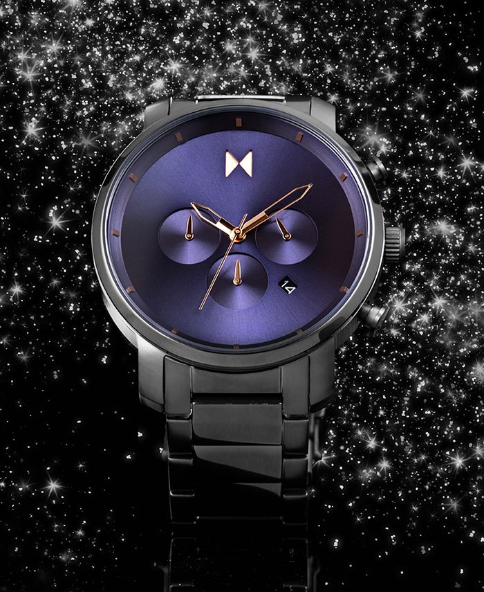 MVMT Men's Chronograph Gray Stainless Steel Watch 45mm - Macy's