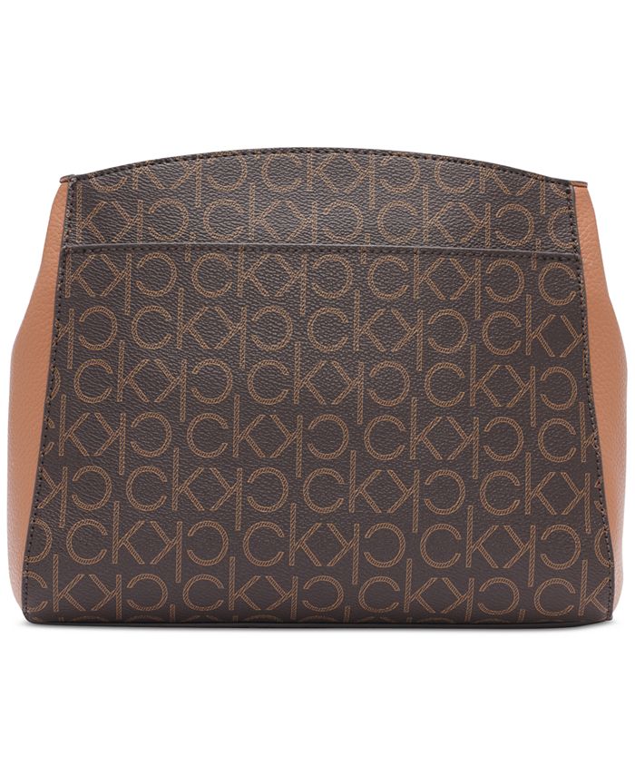 Calvin Klein Hadley Signature Colorblocked Adjustable Crossbody - Macy's