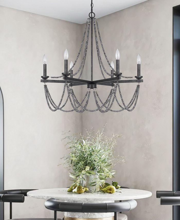 Cal Lighting Ventura 30" Height Metal Chandelier - Macy's