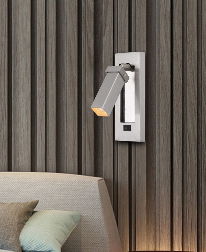 Cal Lighting 6" Height Metal Wall Lamp - Macy's