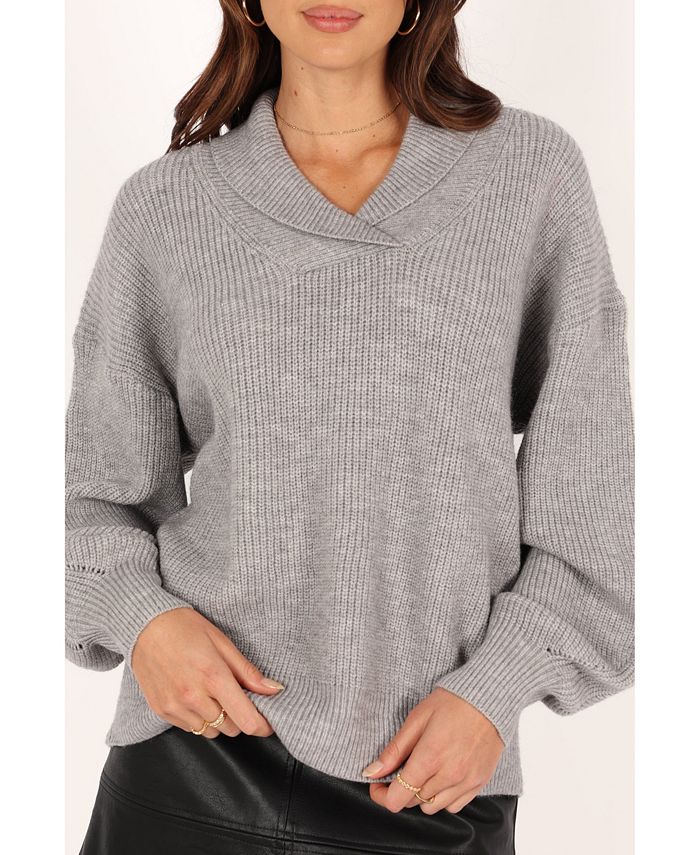 Petal and Pup Women's Carly Collar Knit Sweater - Macy's
