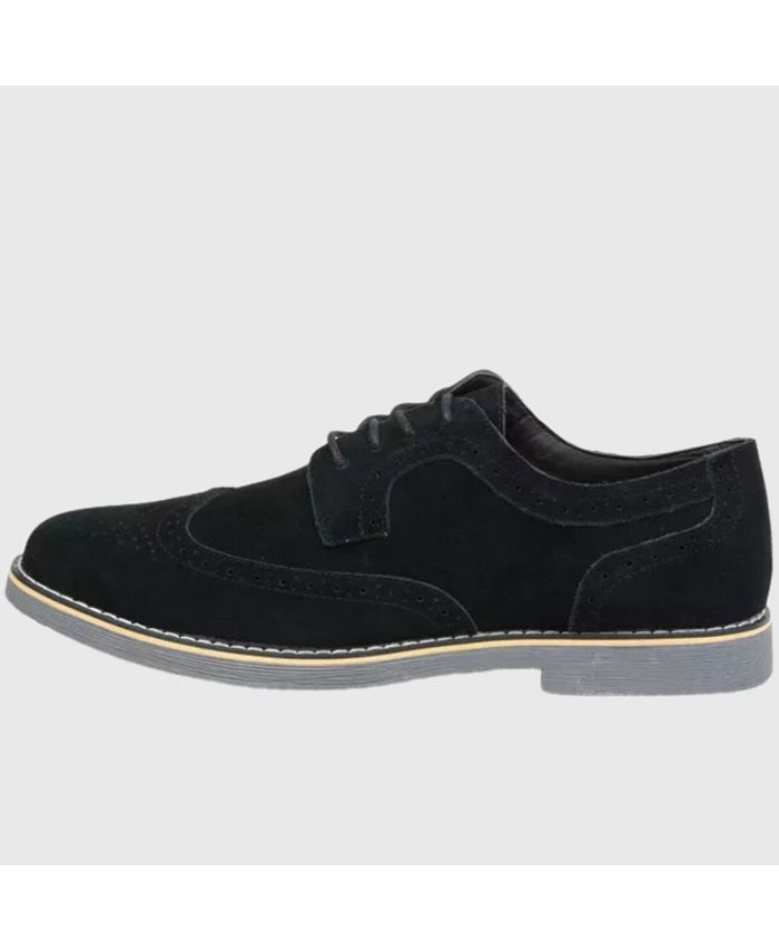 Alpine Swiss Beau Mens Dress Shoes Genuine Suede Wingtip Brogue Lace Up ...
