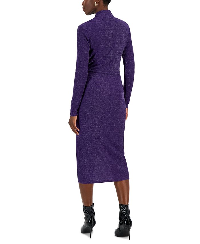 RACHEL Rachel Roy Women's Bret Jersey Faux-Wrap Midi Dress - Macy's