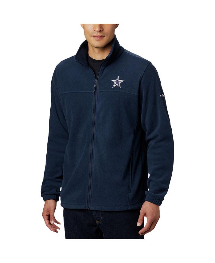 Columbia Men's Navy Dallas Cowboys Big and Tall Solid Flanker Full-Zip ...