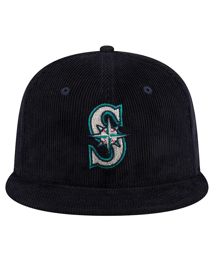 New Era Men's Navy Seattle Mariners Throwback Corduroy 59FIFTY Fitted ...