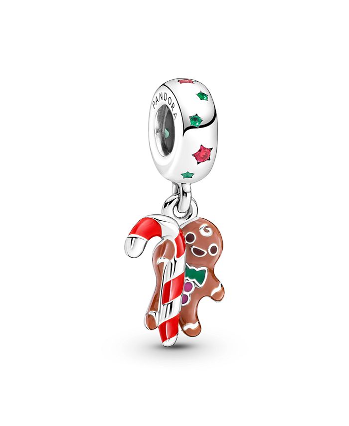 Pandora Sterling Silver Gingerbread Man Dangle Charm - Macy's