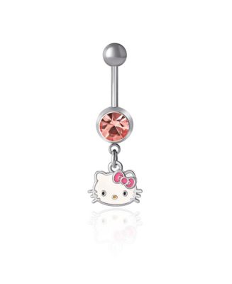 Sanrio Hello Kitty Authentic Officially Licensed Womens 14G Stainless ...