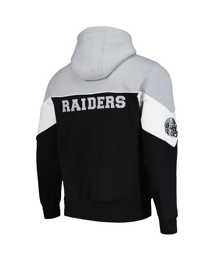 Starter Men's Black, Silver Las Vegas Raiders Running Back Full-Zip ...