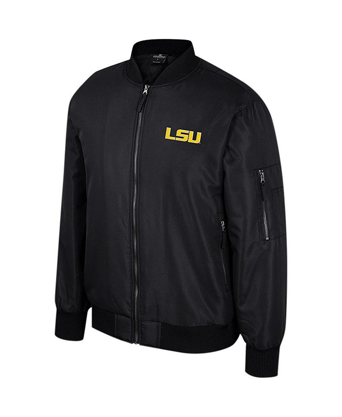 Colosseum Men's Black LSU Tigers Full-Zip Bomber Jacket - Macy's