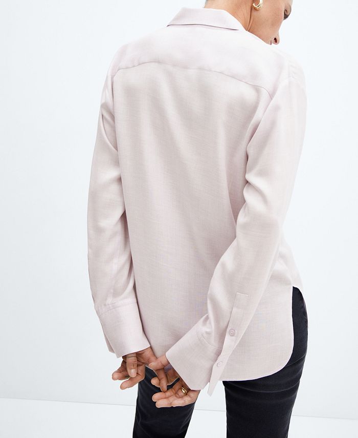 MANGO Women's Pocket Flowy Shirt - Macy's