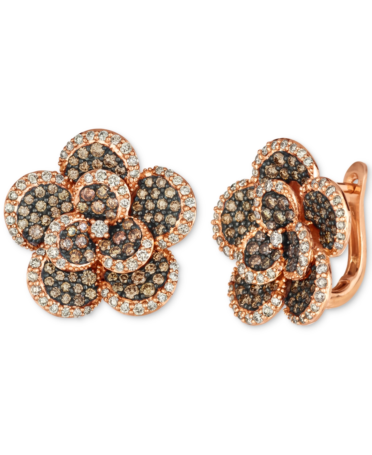 Click here for Le Vian Chocolate Diamond & Nude Diamond Flower St... prices