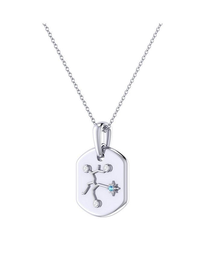 LuvMyJewelry Sagittarius Archer Design Sterling Silver Topaz Stone ...